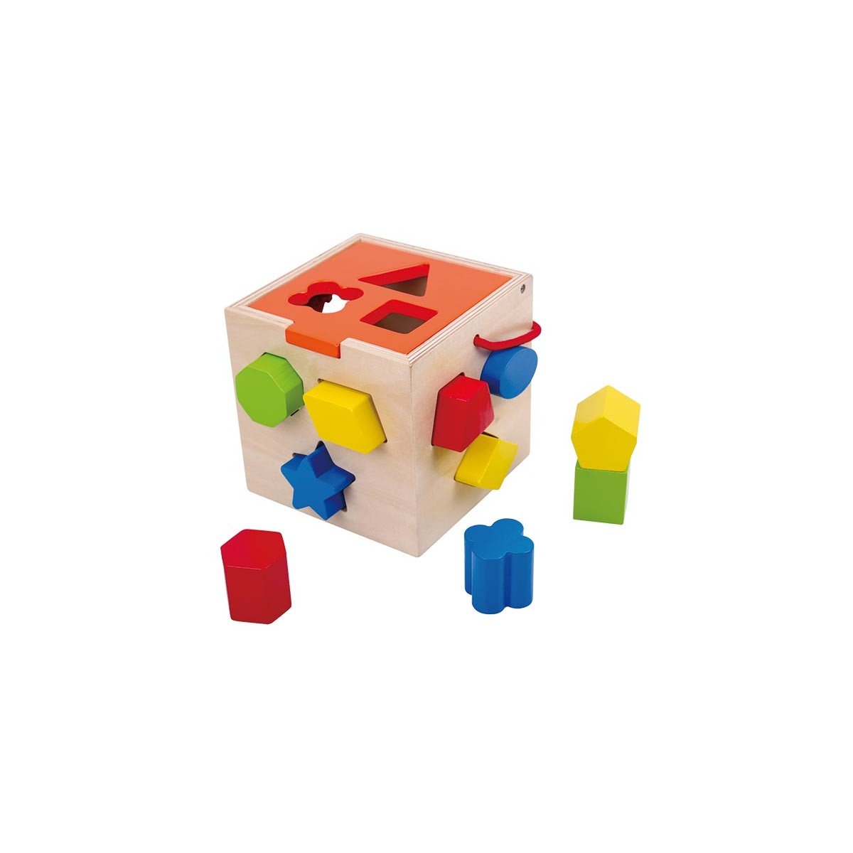 Cubo Infantil Bloques de Madera